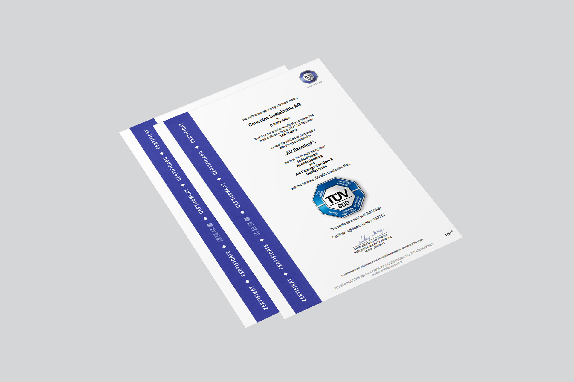 Ubbink - Product certificates and declarations